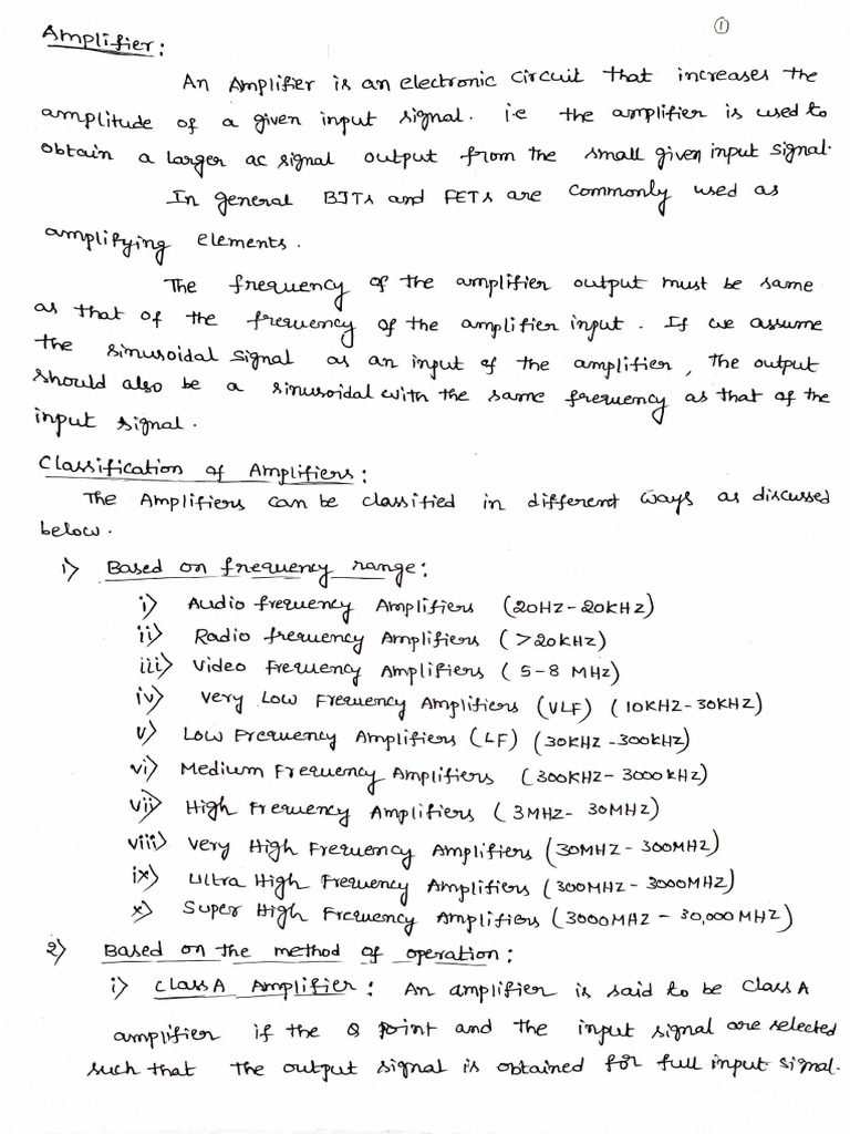 Analog Circuits Unit II Part1 | PDF