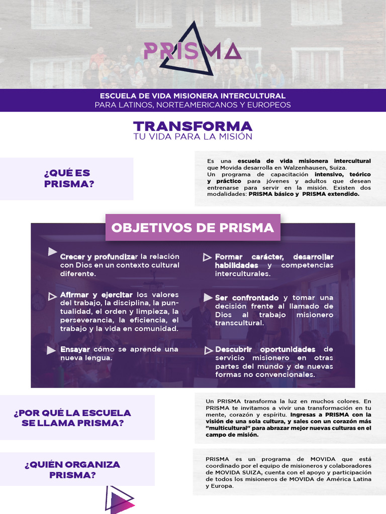 Info Prisma 2024 | PDF | Misionero | Oración