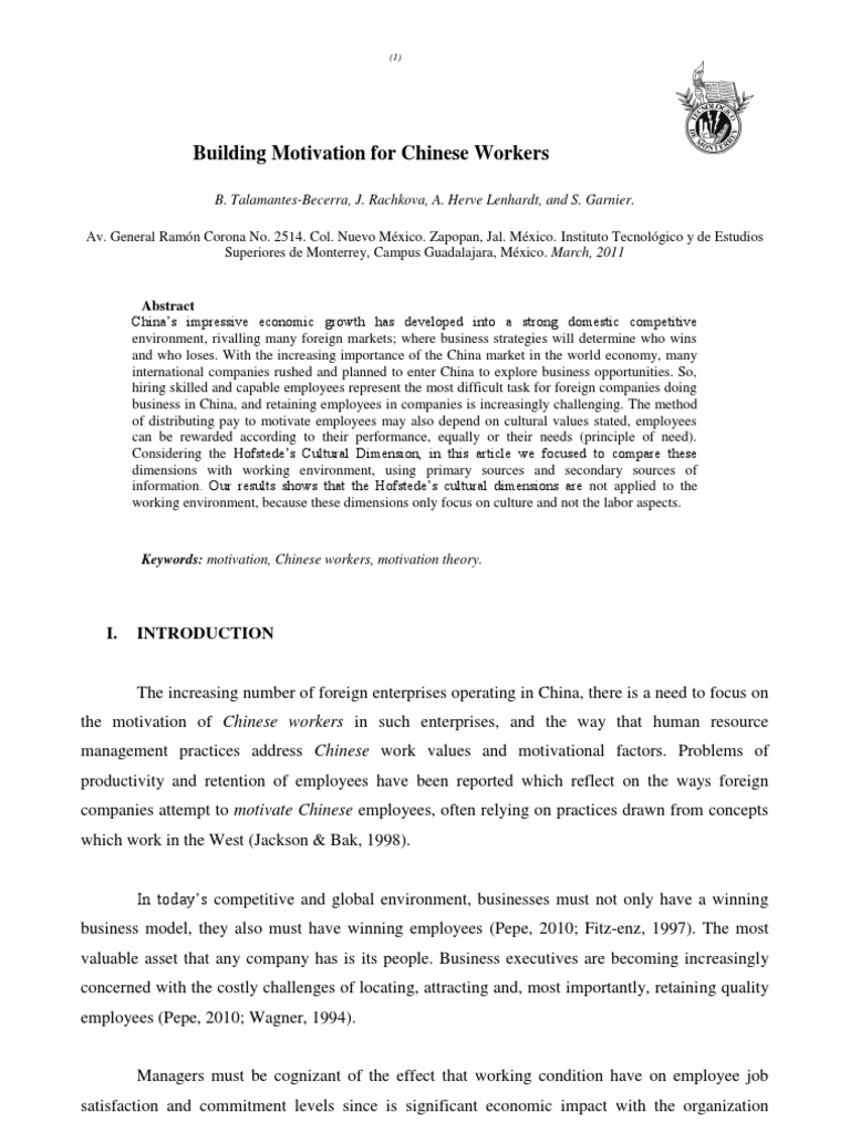 Building Effective Motivation For Multicultural Workforce | PDF ...