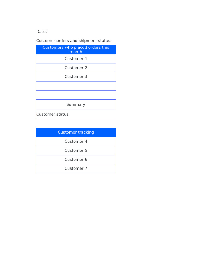 Monthly Marketing Department Summary | PDF