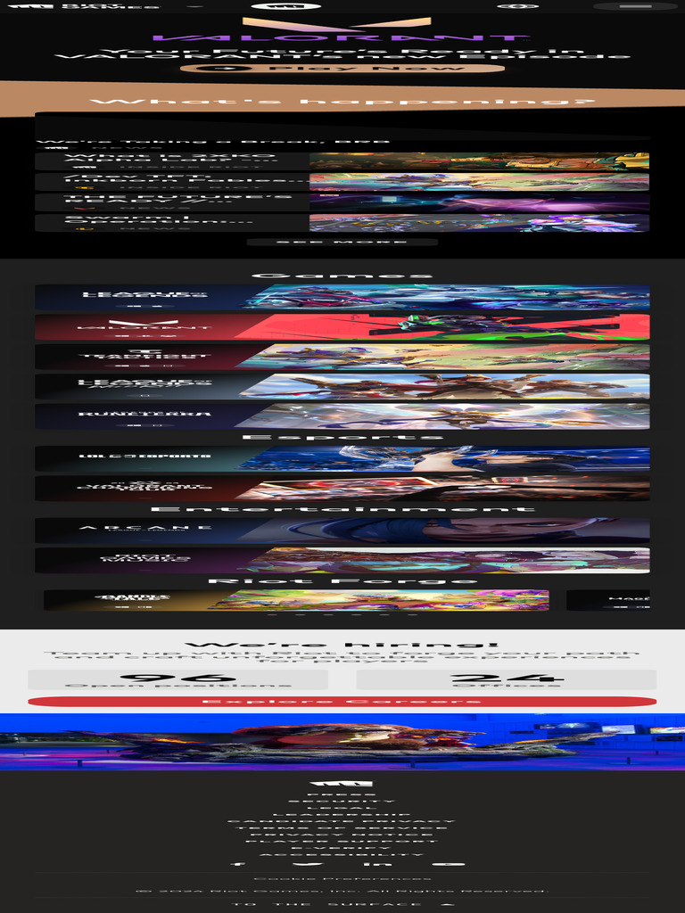 Riot Games. Developer of League of Legends, VALORANT, Teamfight Tactics ...