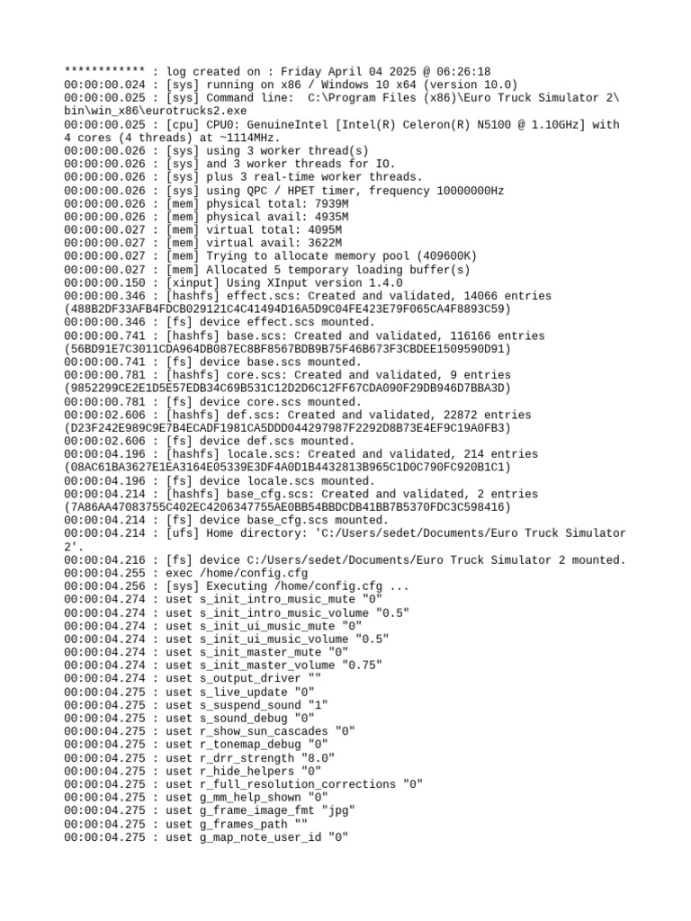 Game Log | PDF | Computer Hardware | X86 Architecture