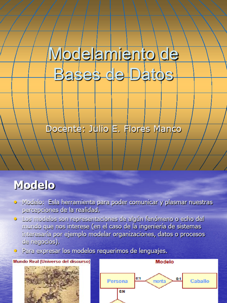 Modelamiento De Datos Julio Flores Pdf Diseño Bases De Datos 8201