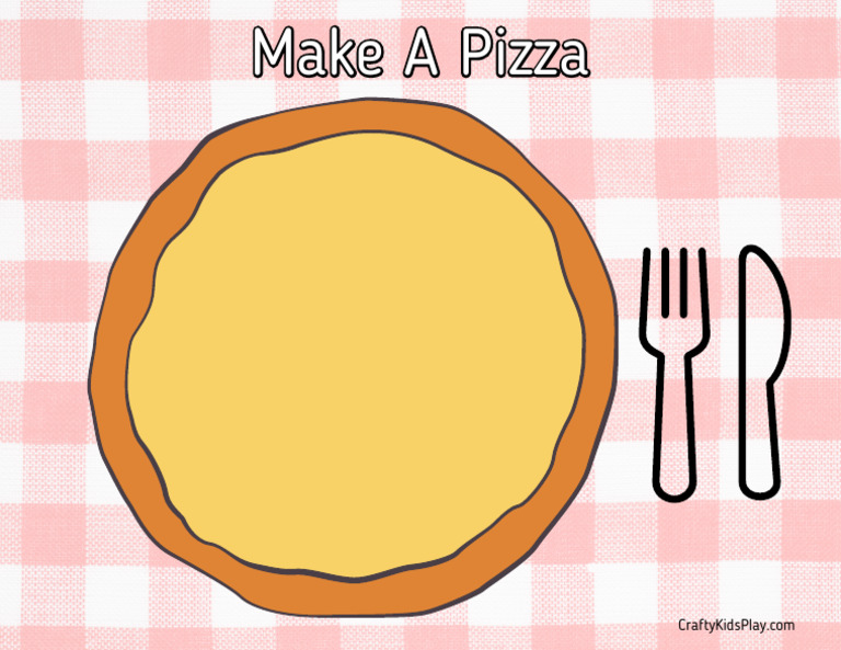 Pizza Playdough Mat 2 | PDF