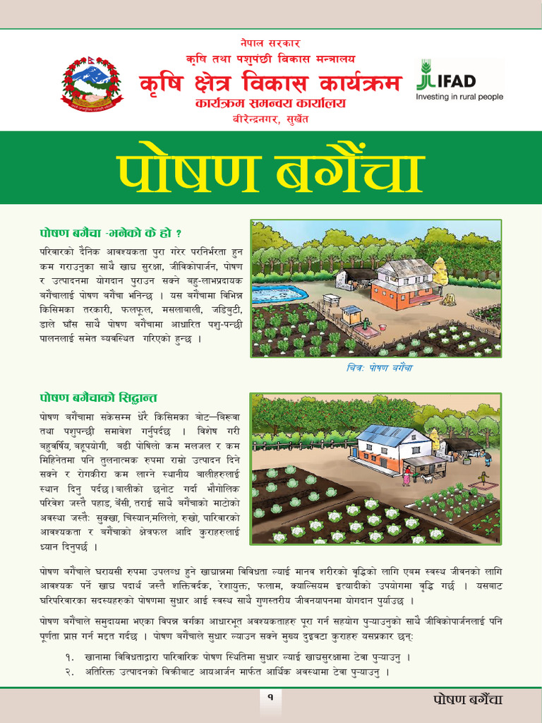 Nutritional Garden 2078 (ASDP Bulletin) | PDF