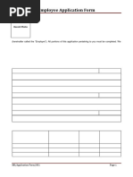 Internal Job Application Form Template | PDF