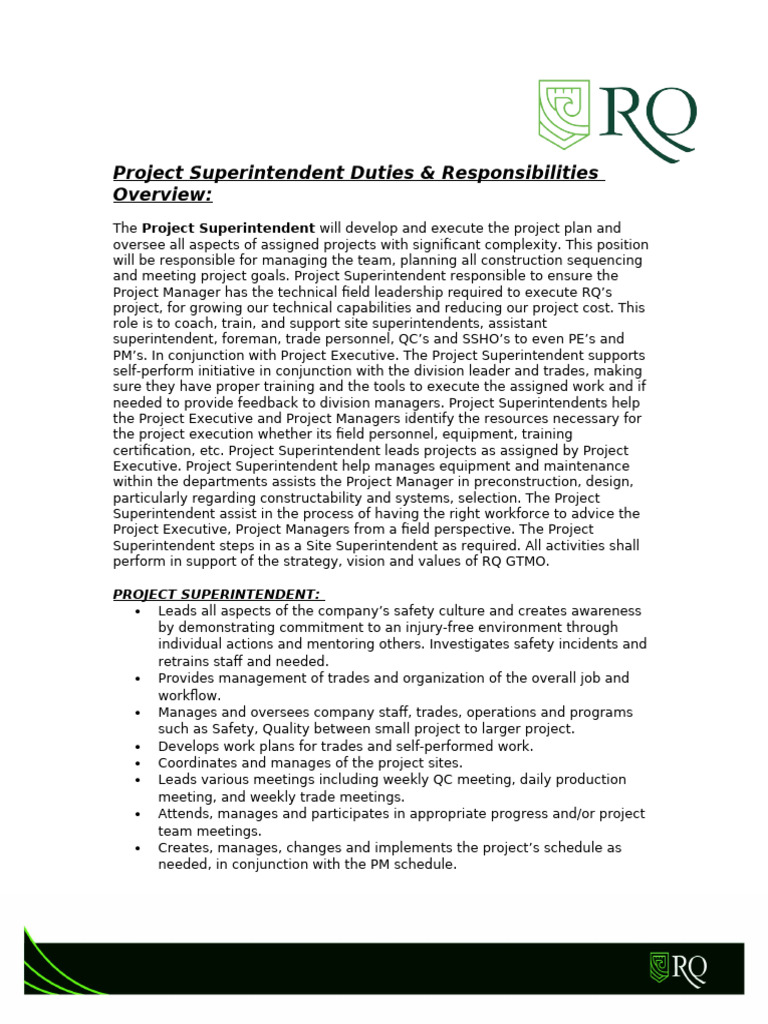 Project Superintendent.67ddbfa38135b | PDF | Business