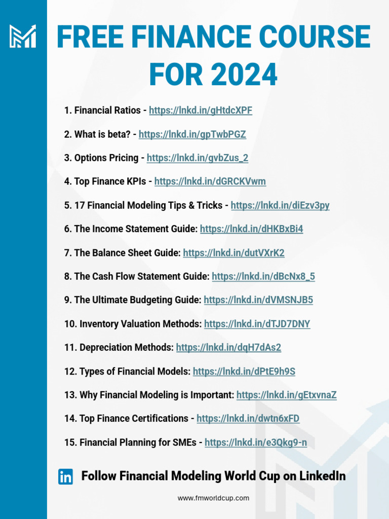 Free Finance Course for 2024 | PDF