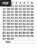 Tabela de Números de 1 a 1000 | PDF