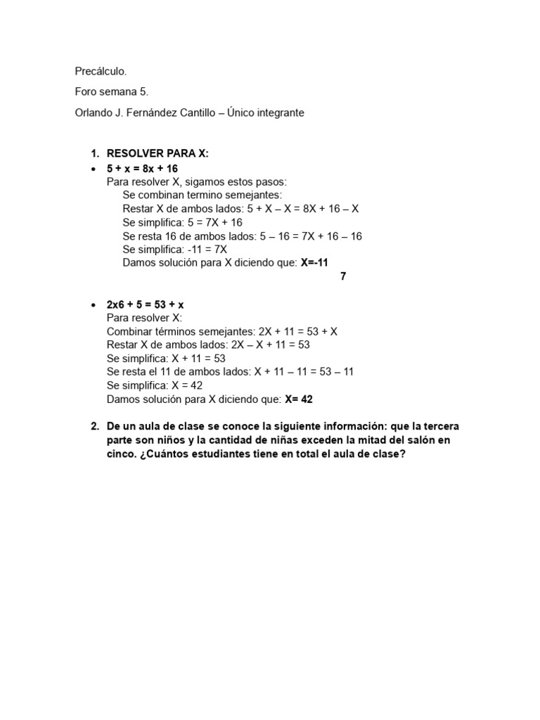 PRECALCULO | PDF | Ecuaciones | Objetos matemáticos