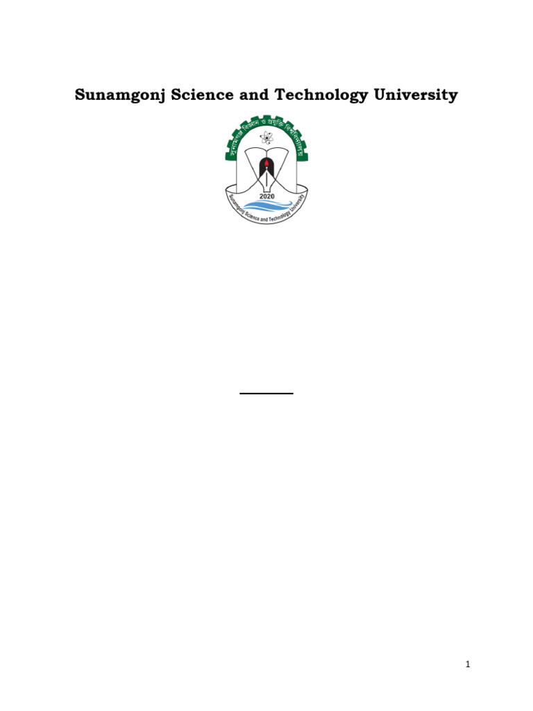 SSTU B.Sc. in CSE Curriculum Part C | PDF | Chemical Bond | Chemistry