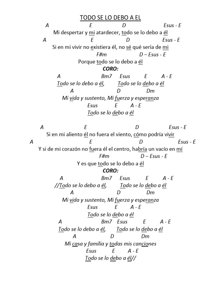 01-Todo Se Lo Debo A El | PDF