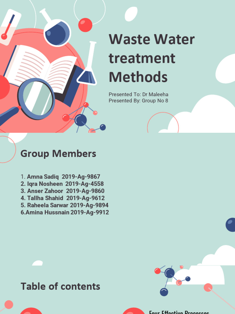 Waste Water Treatment Methods Group 8 | PDF | Sewage Treatment ...