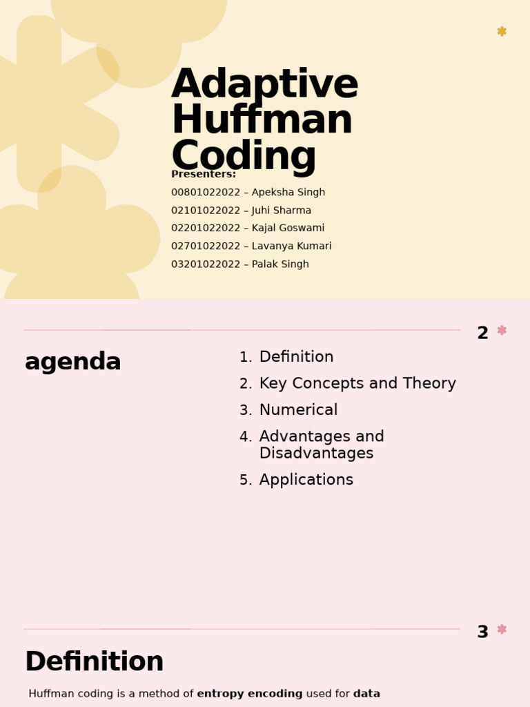 Adaptive Huffman Coding 2 | PDF | Code | Computer Science