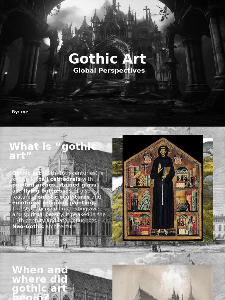 Gothic Art Presentation ? | PDF | Gothic Architecture | Realism (Arts)