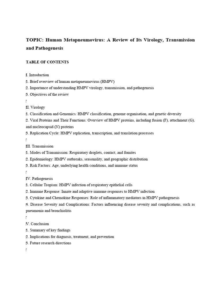 Human Metapneumovirus PDF | PDF | Virus | Infection