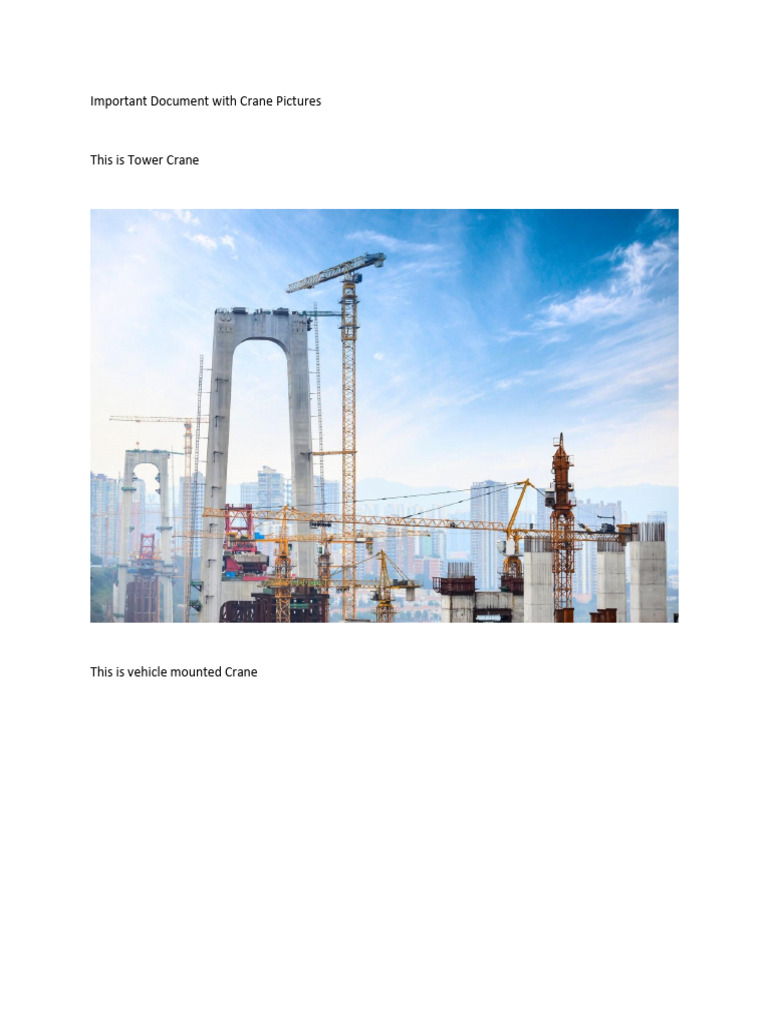 Mobile, Stationary Crane Safety | PDF