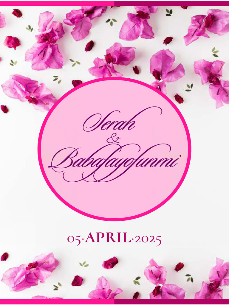 Toyin & Fayo Wedding | PDF