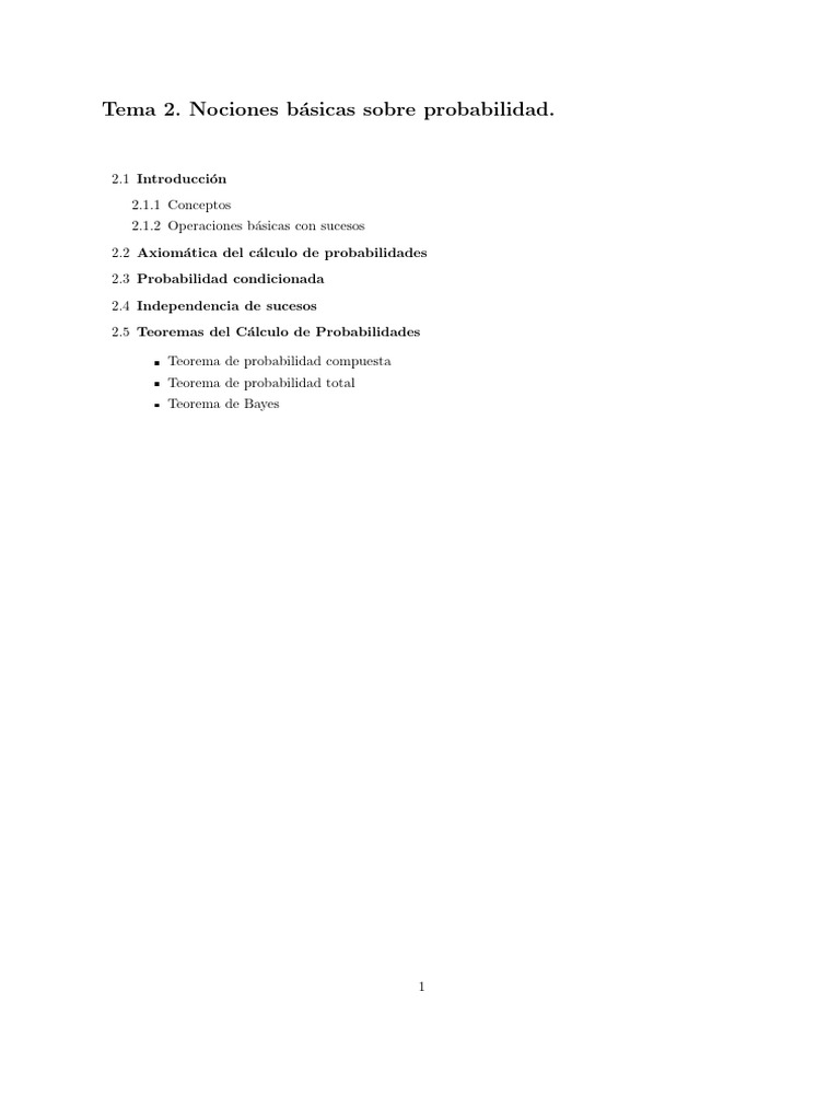 T2 Esquema | PDF | Teoría de probabilidad | Probabilidades y estadísticas