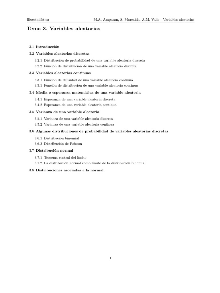 C3 Esquema | PDF | Variable aleatoria | Función de densidad de probabilidad