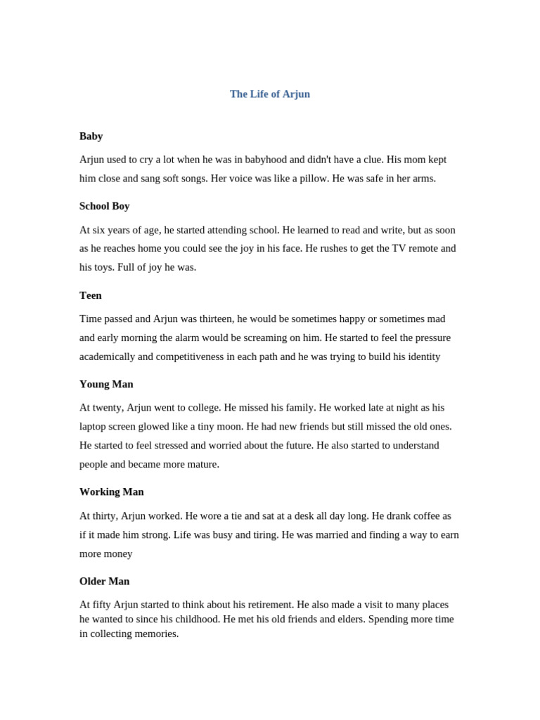 The_Life_of_Arjun | PDF