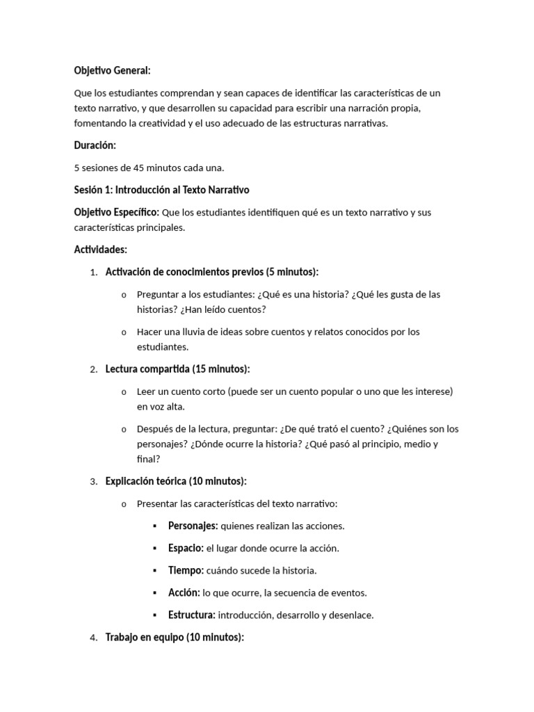 Secuencia Texto Narrativo | PDF | Narración | Cuentos