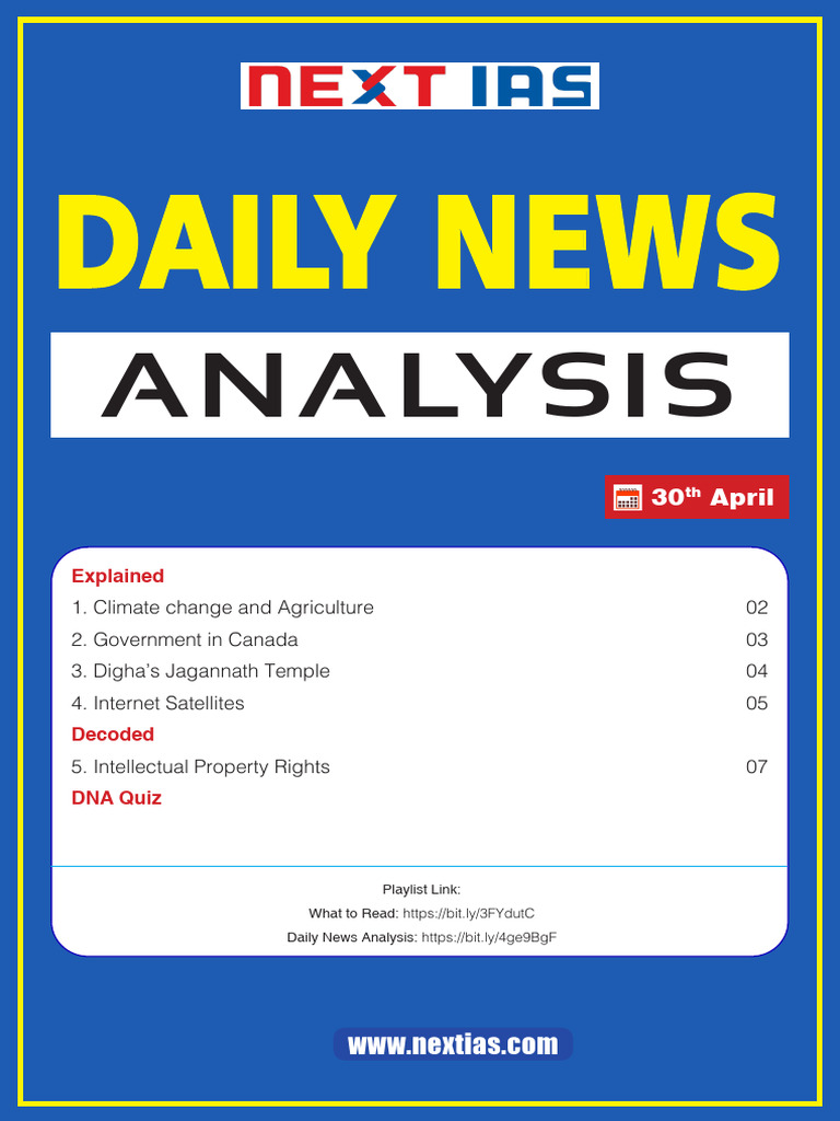 Upsc Daily News Analysis 30 April 2025 PDF 1746020136934 | PDF ...