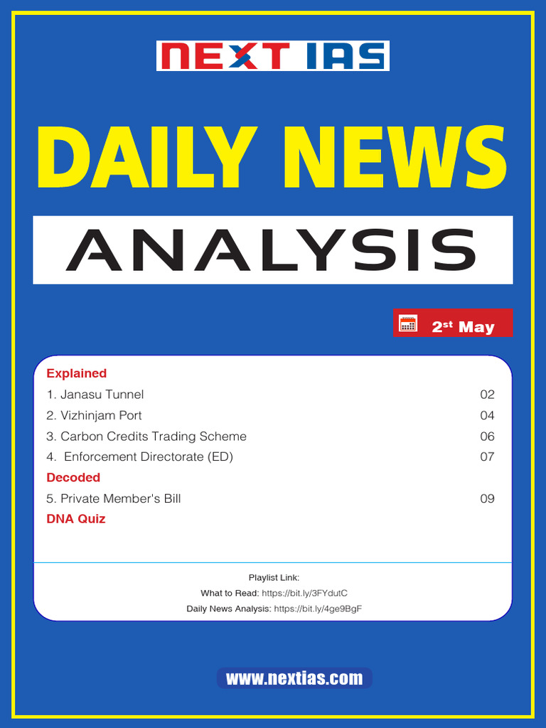Upsc Daily News Analysis 2 May 2025 PDF 1746196112311 | PDF | Port ...