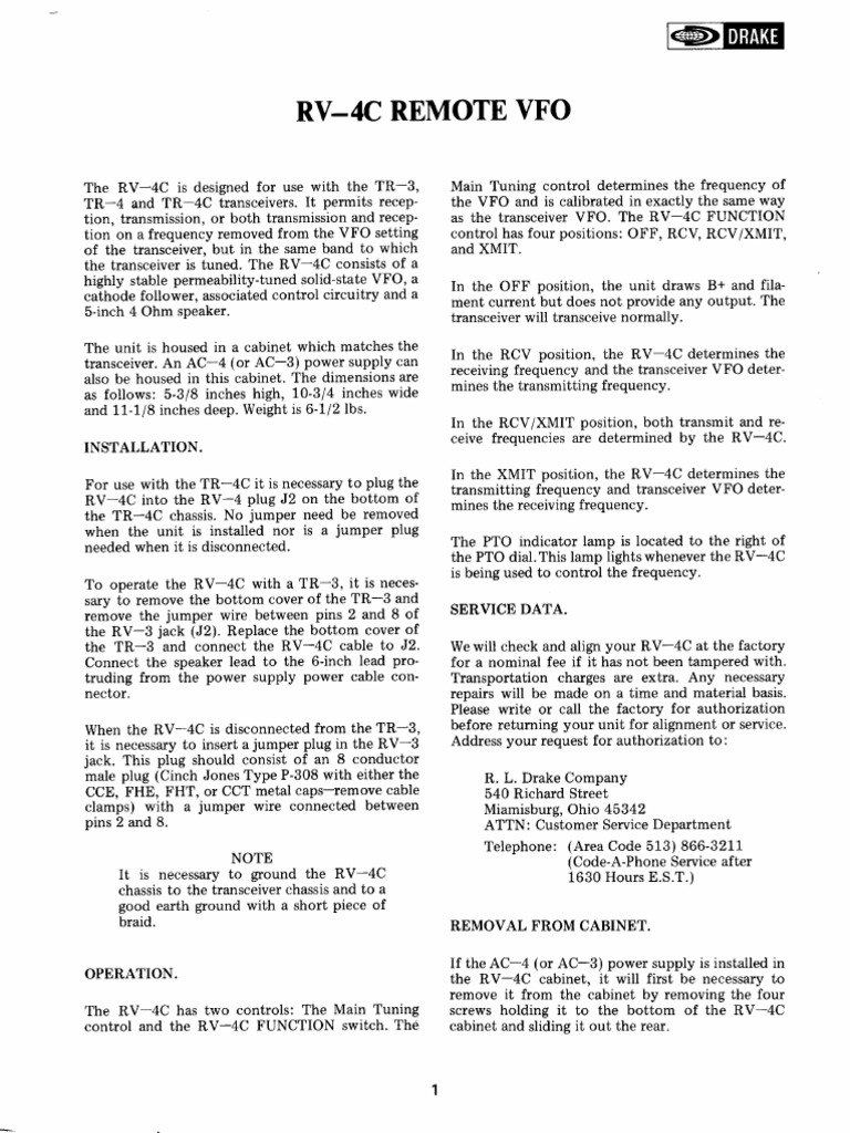 drake_rv-4c_sch | PDF