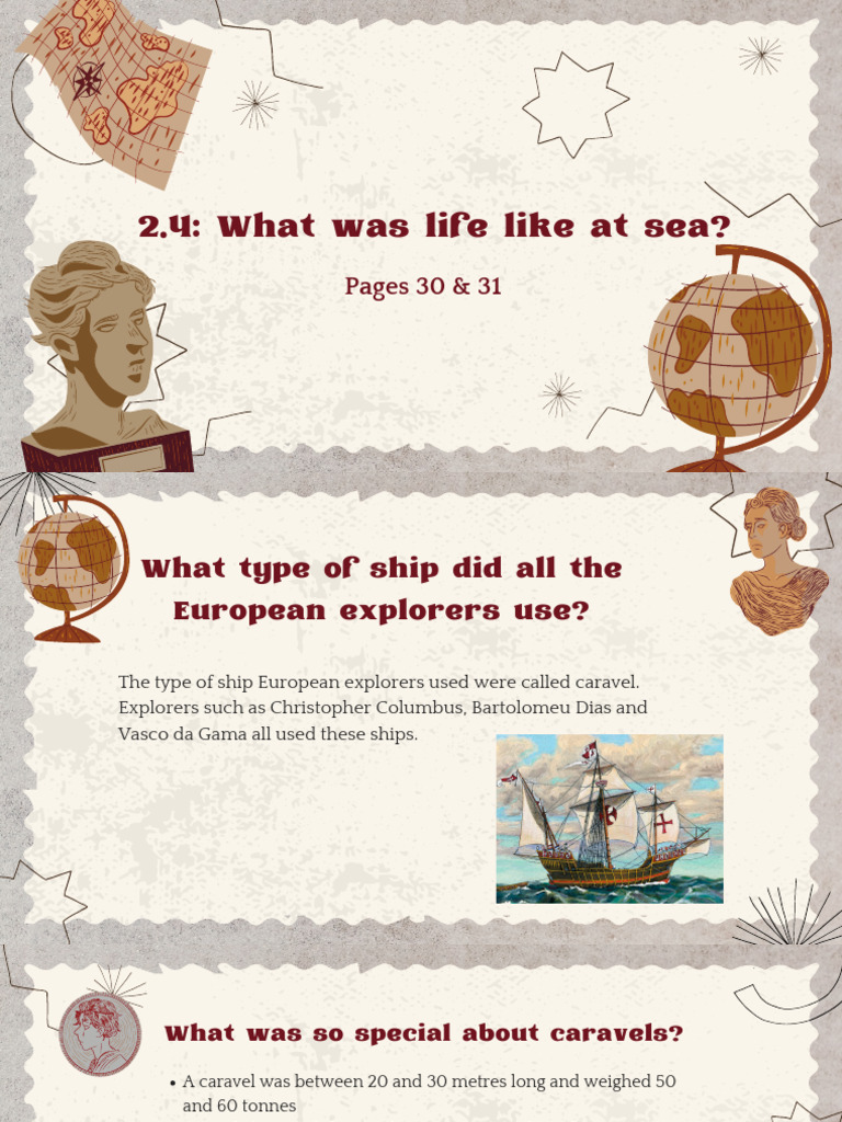 Life Aboard Caravels: Sailor Experiences | PDF | Ships | Sea