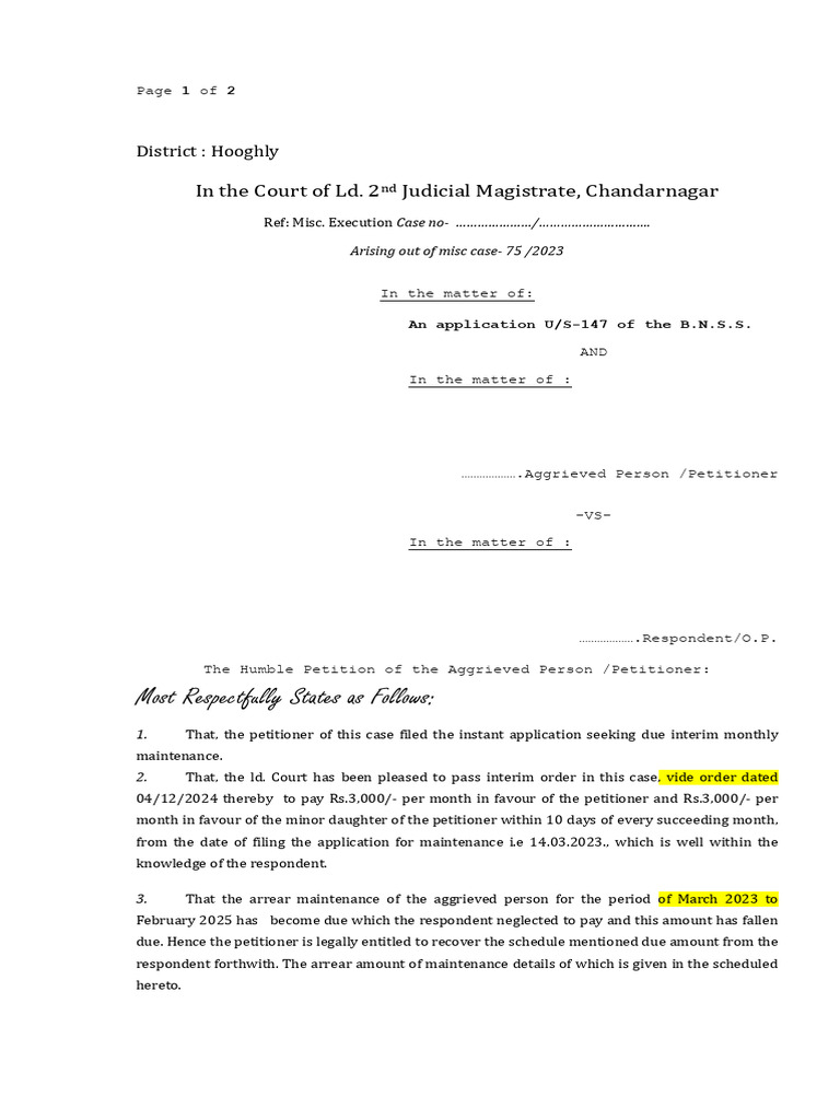 misc. execution_Petition_ U-S_147 - Amit - Mc 75 of 23 | PDF | Justice ...