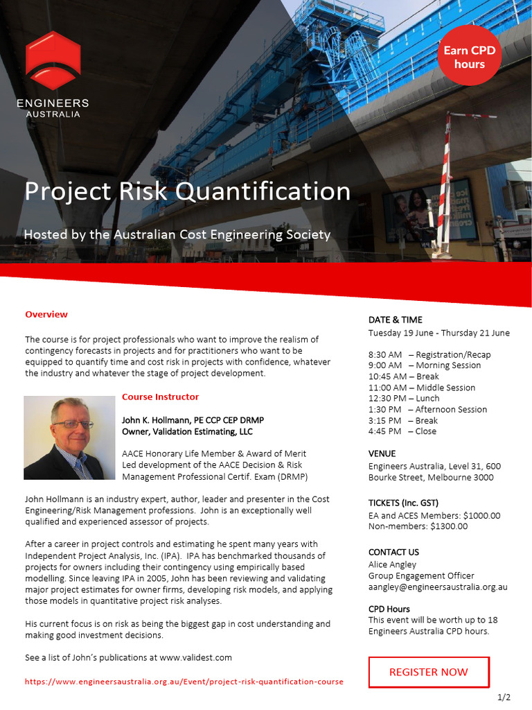 Project Risk Quantification Course | PDF | Risk | Forecasting