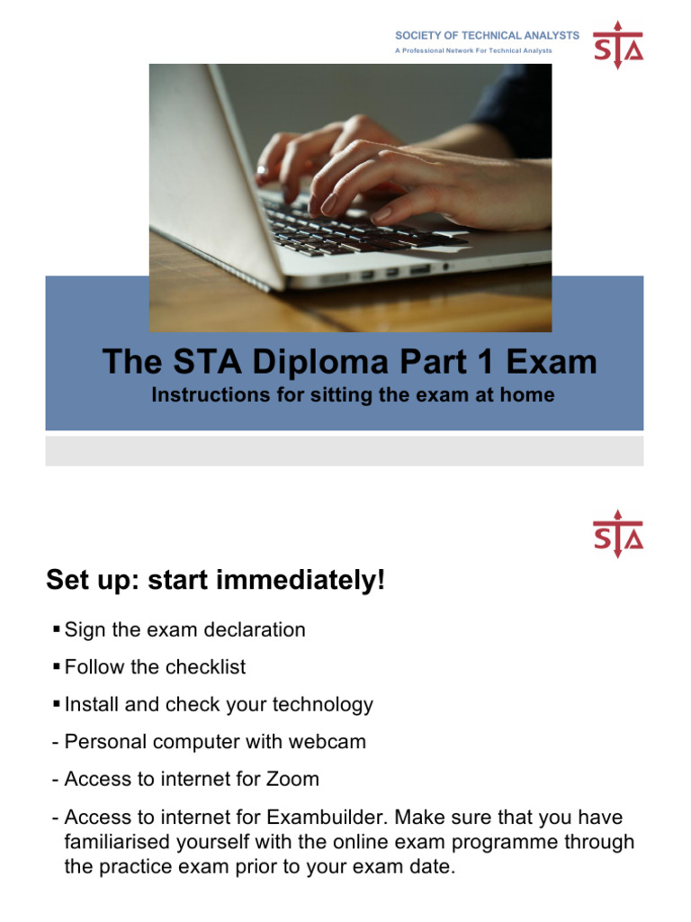 STA Diploma Part 1 Exam Home Instructions | PDF | Computing