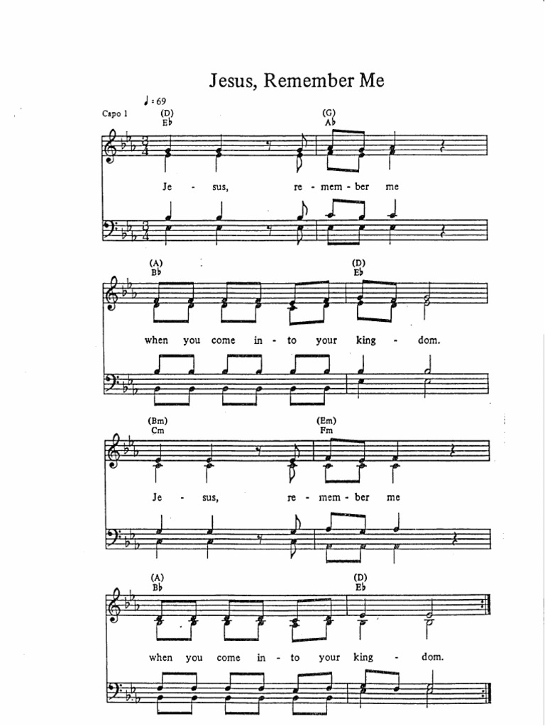 Jesus Remember Me | PDF