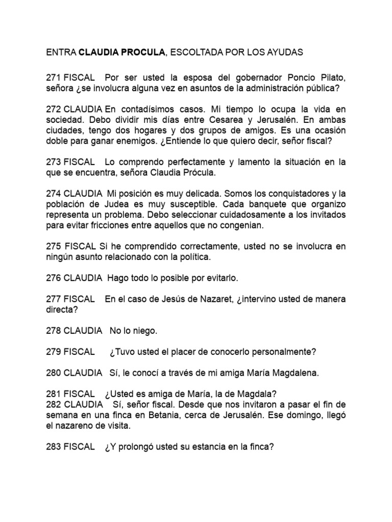 Claudia Procula Esv | PDF | Jesús | Apocalípticos