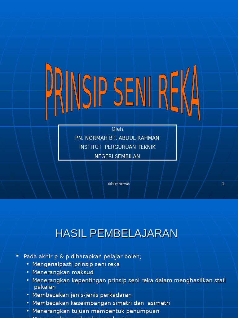 Prinsip Seni Reka 1 | PDF