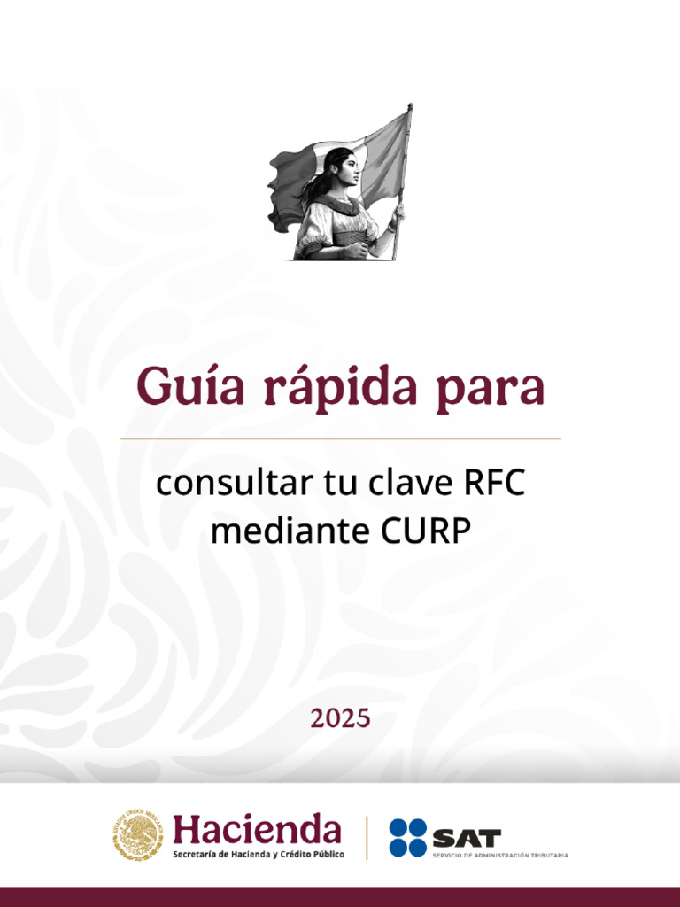 3 Guia de Consulta de La Clave Del RFC Mediante La CURP 3fc287d275 | PDF