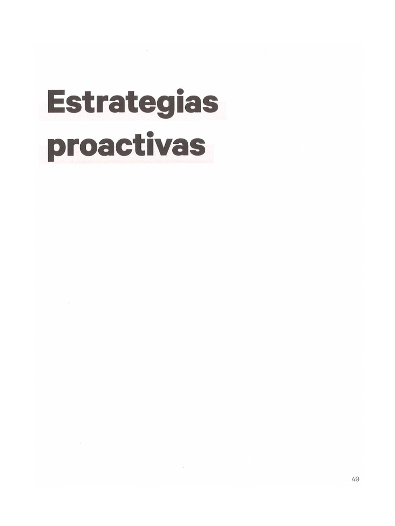 Estrategias Proactivas | PDF | Comportamiento | Inteligencia artificial