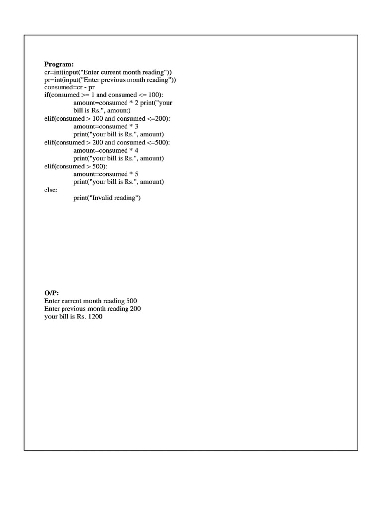 Python Record Program and O-P | PDF