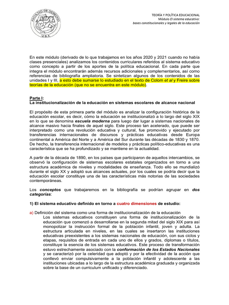 Modulo de Sintesis | PDF | Plan de estudios | Estado (política)
