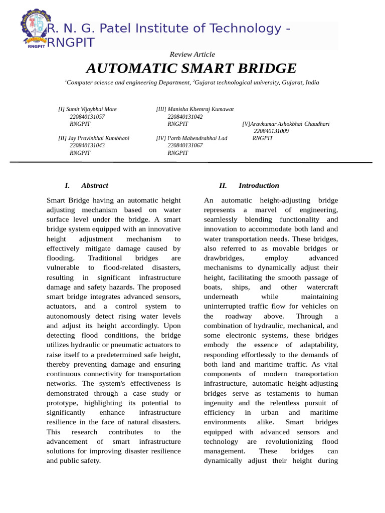 (Provisional) IOT Research Paper | PDF | Flood | Infrastructure