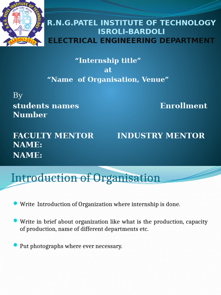 Electrical Internship Certificate Guide | PDF
