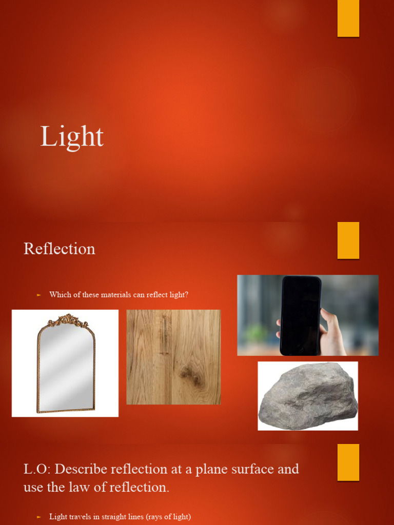 Light (Reflection and Refraction) | PDF | Reflection (Physics) | Refraction