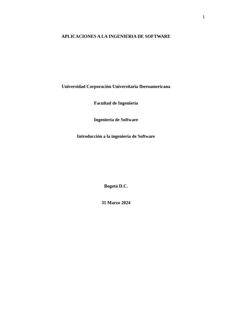 Actividad #4 Introduccion Ing Software 1er Semestre | PDF | Ingeniería de software | Software