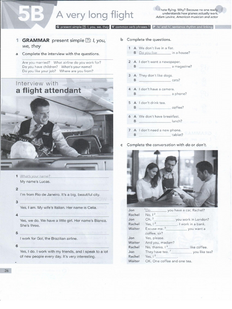 English File Beginner 5B | PDF