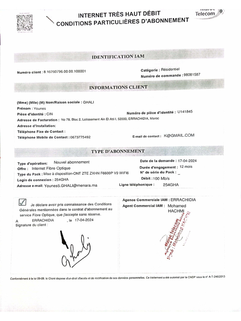 Contrat IAM | PDF