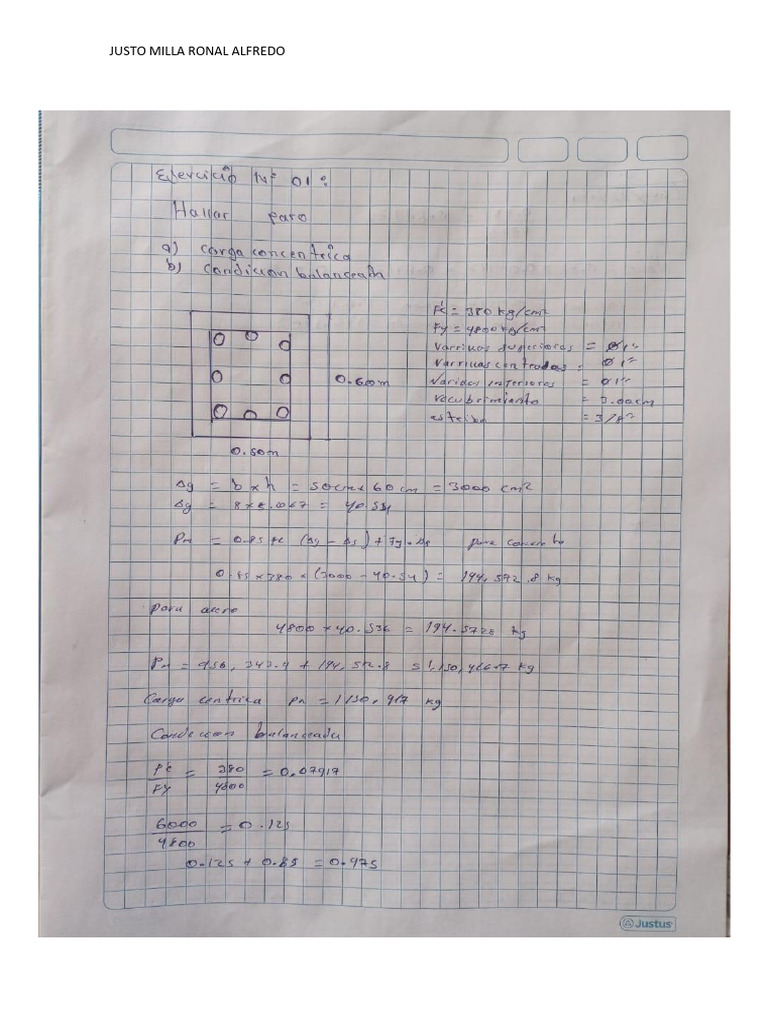 Ejercio de Concreto 1 | PDF