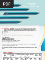 Class 9 Determiners Worksheet | PDF