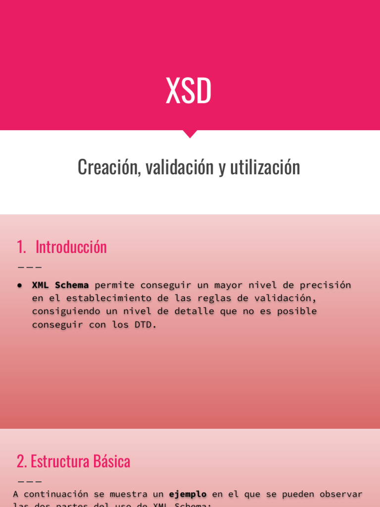 UT6. XML Schema | PDF | Xml | Formatos de serialización de datos