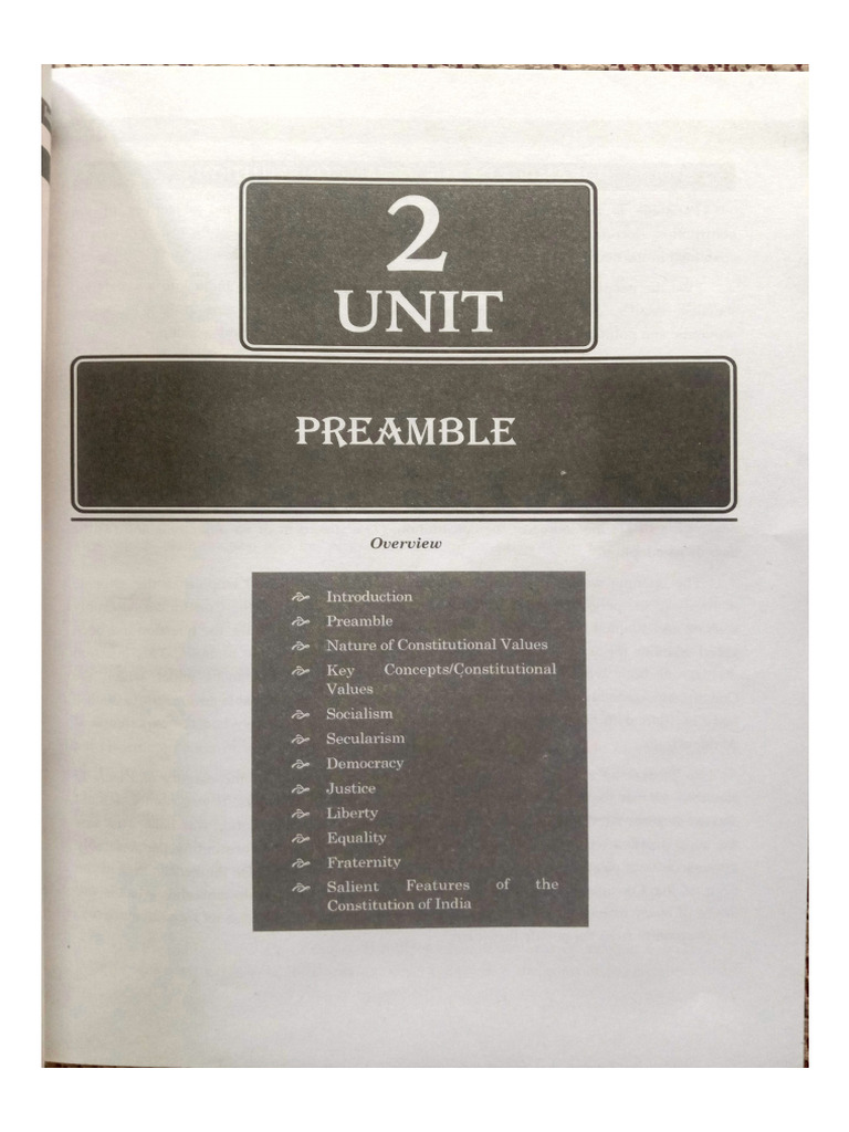 Unit 2 Constitution of India | PDF